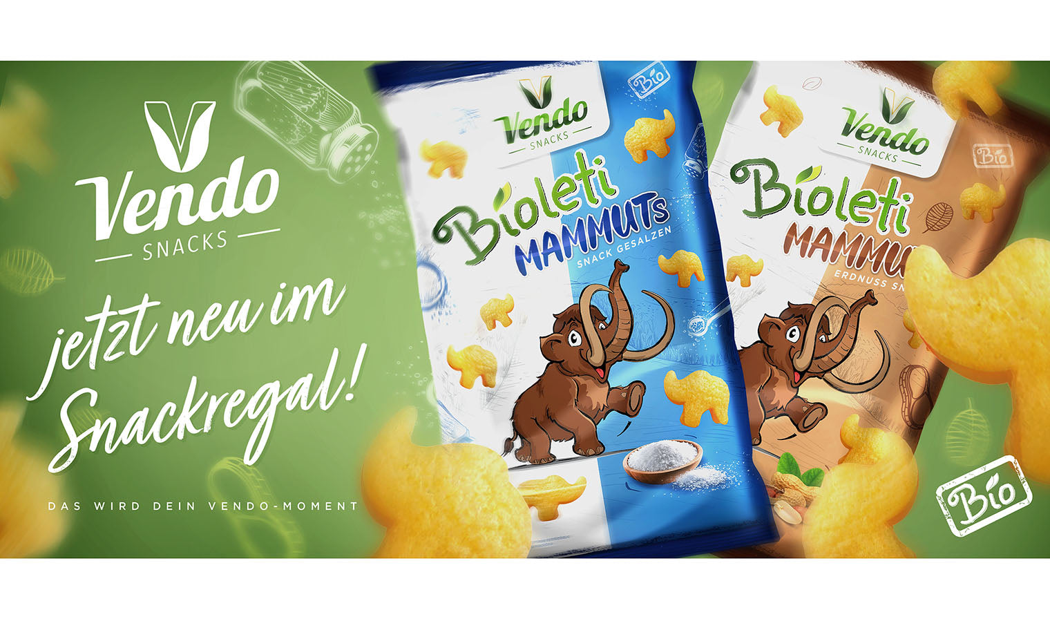 VENDO Snacks Bioleti Mammuts Salz und Erdnuss – VENDO Snacks GmbH